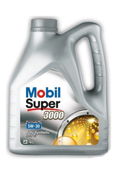Mobil Super 3000 Formula FE 5W-30 Motor Yağı 4 Litre ( Üretim Yılı: 2021 ) Mobil Super 3000 Formula FE 5W-30 Motor Yağı 4 Litre ( Üretim Yılı: 2021 )