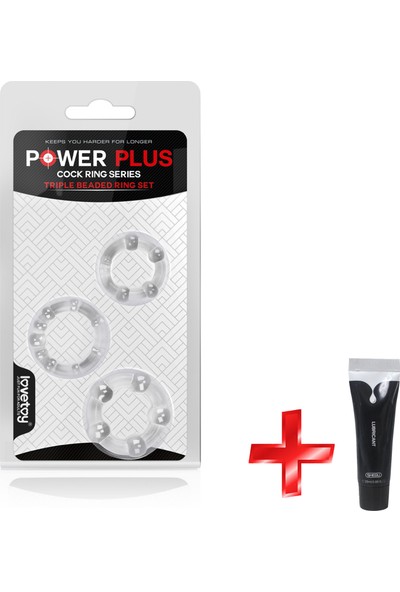 Lovetoy Yumuşak Jel Yapıda 3 Farklı Boyutta Penis Halkası + Jel Lovetoy Yumuşak Jel Yapıda 3 Farklı Boyutta Penis Halkası + Jel