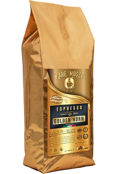 Mare Mosso Espresso Golden Horn Exclusive Blend Çekirdek Kahve 1000 gr Mare Mosso Espresso Golden Horn Exclusive Blend Çekirdek Kahve 1000 gr