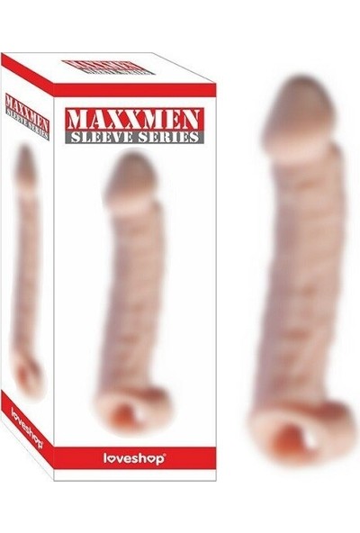 Loveshop Maxmen 8 cm Dolgulu Realistik Uzatmalı Penis Kılıfı