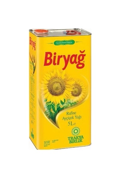 Biryağ Ayçiçek Yağı 5 Lt Teneke x 4 Adet Biryağ Ayçiçek Yağı 5 Lt Teneke x 4 Adet