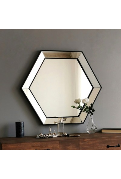 Neostill Dekoratif Altıgen Ayna Konsol Boy Neostill Dekoratif Altıgen Ayna Konsol Boy