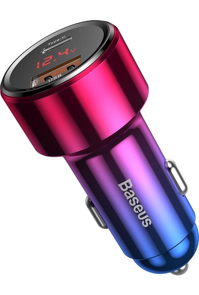 Baseus CCMLC20C-09 Magic Serisi Pps Dijital Ekran (Type-C Pd+Qc) Akıllı Ikili 45W Akıllı Hızlı Araba Şarj Cihazı Kırmızı Baseus CCMLC20C-09 Magic Serisi Pps Dijital Ekran (Type-C Pd+Qc) Akıllı Ikili 45W Akıllı Hızlı Araba Şarj Cihazı Kırmızı