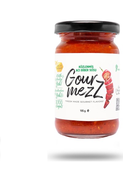 Gourmezz Közlenmiş Normal Acı Biber Sosu 105 gr Gourmezz Közlenmiş Normal Acı Biber Sosu 105 gr