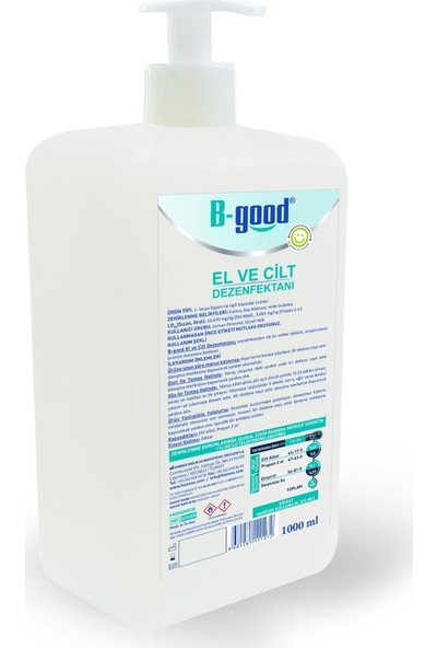 B-Good El ve Cilt Dezenfektanı 1 lt
