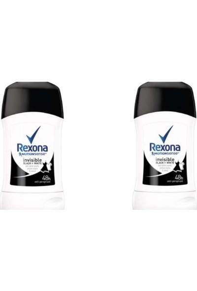 Rexona Stick Invisible Black&white 2 Adet Rexona Stick Invisible Black&white 2 Adet