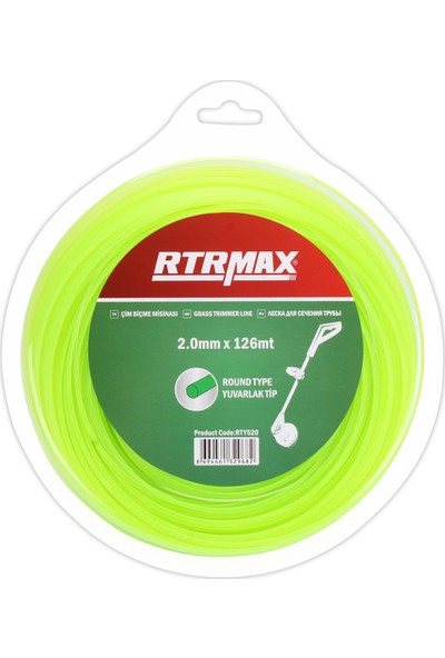 RTRMAX RTY520 2 mm - 126 mt Tırpan Misinası Yeşil Yuvarlak