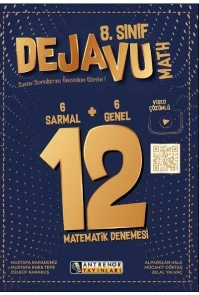 Antrenor Yayınları 8. Sınıf Dejavu Math 12 Matematik Denemesi Antrenor Yayınları 8. Sınıf Dejavu Math 12 Matematik Denemesi