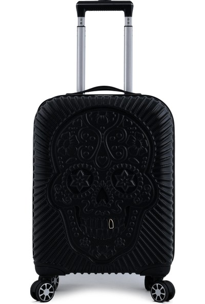 Ççs 5180 Kuru Kafa 4 Tekerlekli Kabin Boy Valiz Siyah