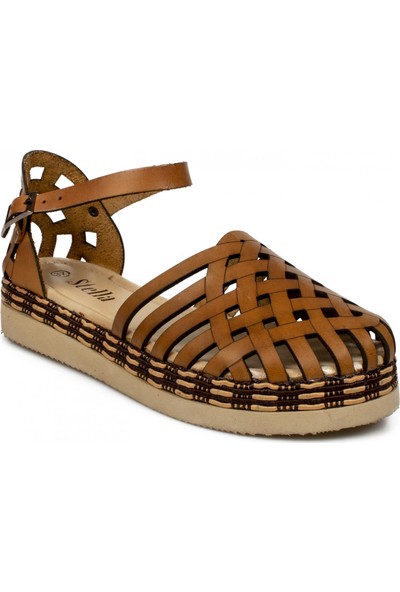 Stella 20247Z Casual Günlük Taba Kadın Sandalet Stella 20247Z Casual Günlük Taba Kadın Sandalet