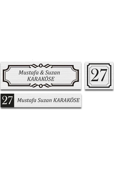 Obibaskı Kişiye Özel Kapı Isimliği Kapı Numarası Posta Kutusu Isimliği Gümüş Obibaskı Kişiye Özel Kapı Isimliği Kapı Numarası Posta Kutusu Isimliği Gümüş