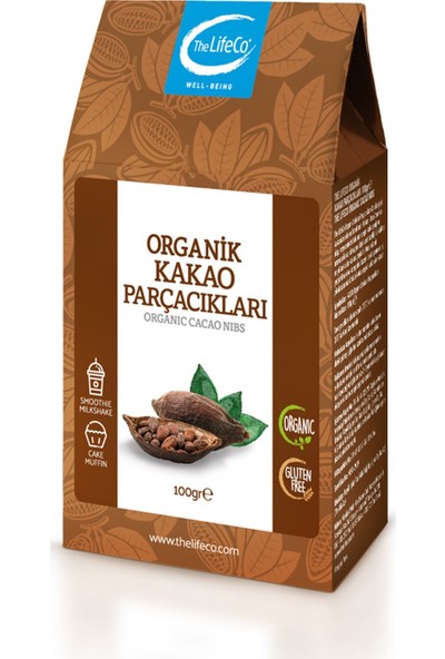TheLifeCo Organik Kakao Parçacıkları 100 gr