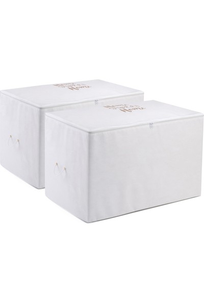 Ocean Home 2'li Mega Boy Beyaz Renk Baskılı Hurç Set