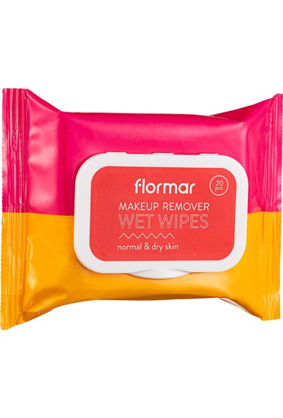 Flormar Wet Wipes Normal ve Kuru Ciltler için Temizleme Mendili 001 Flormar Wet Wipes Normal ve Kuru Ciltler için Temizleme Mendili 001