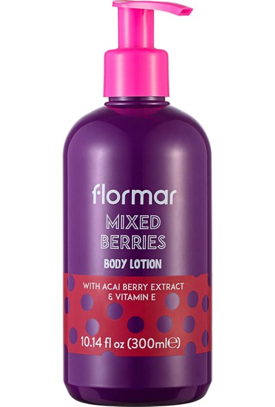 Flormar Flormar Body Lotion Mixed Berries Vücut Losyonu 001 Flormar Flormar Body Lotion Mixed Berries Vücut Losyonu 001