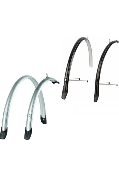 Bisiklet Fiber Çamurluk 26 Jant-Gri