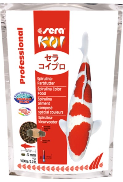 Sera Koi Profesyonel Spirulinali Renk Yemi 1 kg Sera Koi Profesyonel Spirulinali Renk Yemi 1 kg