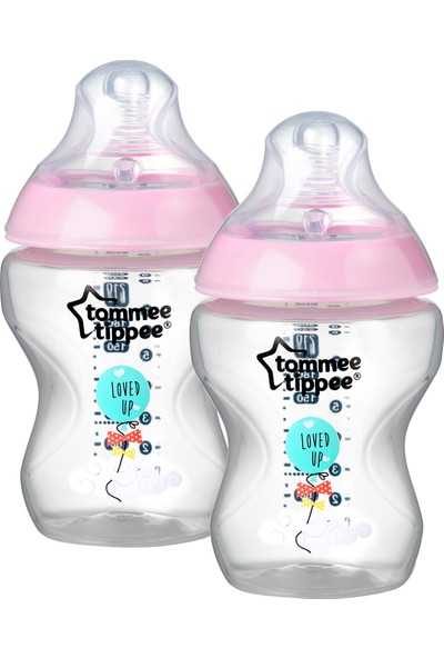 Tommee Tippee PP Closer to Nature Biberon, 260 ml x 2 - Pembe Tommee Tippee PP Closer to Nature Biberon, 260 ml x 2 - Pembe