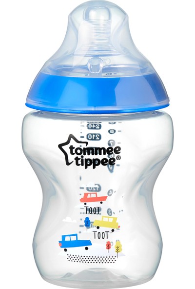 Tommee Tippee PP Closer to Nature Biberon, 260 ml x 1 - Mavi Tommee Tippee PP Closer to Nature Biberon, 260 ml x 1 - Mavi