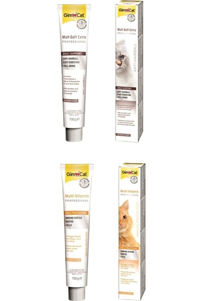 Gimcat Malt Soft Extra 100 gr + Gimcat Multivitamin 100 gr Gimcat Malt Soft Extra 100 gr + Gimcat Multivitamin 100 gr