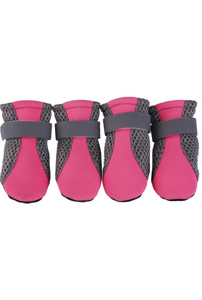 Yukka 4'lü Köpekler İçin Kaymaz İlkbahar Yaz Pet Çorabı Koruyucu Ayakkabı