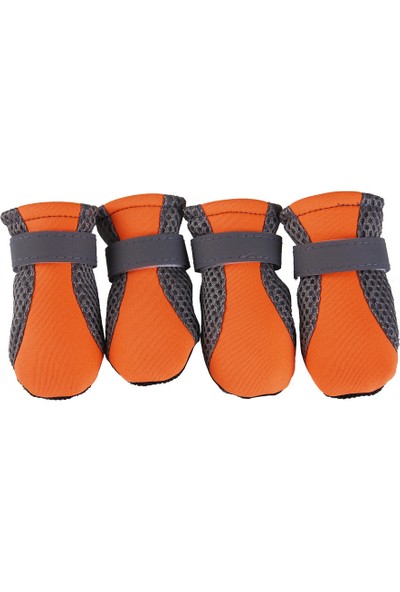 Yukka 4'lü Köpekler İçin Kaymaz İlkbahar Yaz Pet Çorabı Koruyucu Ayakkabı