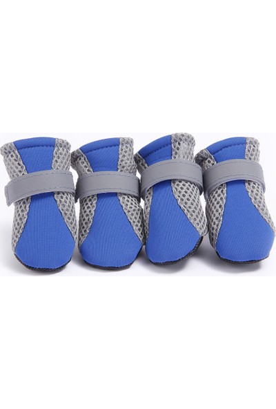Yukka 4'lü Köpekler İçin Kaymaz İlkbahar Yaz Pet Çorabı Koruyucu Ayakkabı