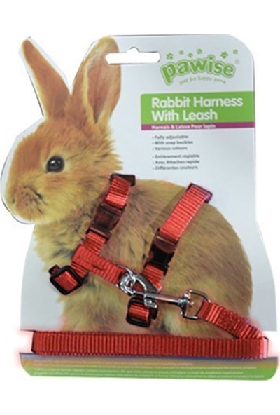 Pawise Tavşan Göğüs Tasması Kırmızı