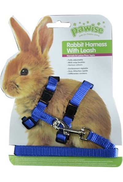 Pawise Tavşan Için Göğüs Tasması Mavi