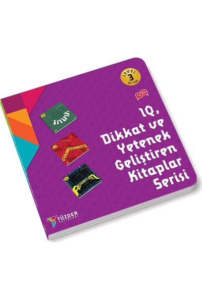 IQ Dİkkat ve Yetenek Geliştiren Kitaplar Serisi Level 3 (3 Kitap Takım) 5+ Yaş IQ Dİkkat ve Yetenek Geliştiren Kitaplar Serisi Level 3 (3 Kitap Takım) 5+ Yaş