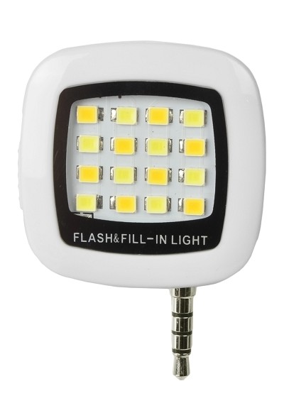 Daytona Mini Taşınabilir Şarj Edilebilir 16 LED Ios/android Uyumlu Flaş Dolgu Işığı Beyaz Daytona Mini Taşınabilir Şarj Edilebilir 16 LED Ios/android Uyumlu Flaş Dolgu Işığı Beyaz