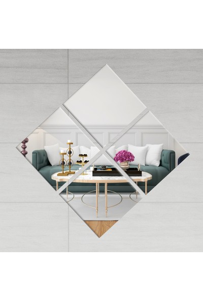 Hepsi Home 4 Parçalı Dekoratif Ayna 20 x 20 cm