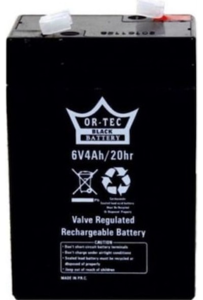 Ortec 6V 4A Bakımsız Kuru Akü Ortec 6V 4A Bakımsız Kuru Akü