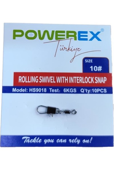 Powerex HS9018 No: 10 Klipsli Bilyeli Fırdöndü 10'lu Paketli Powerex HS9018 No: 10 Klipsli Bilyeli Fırdöndü 10'lu Paketli