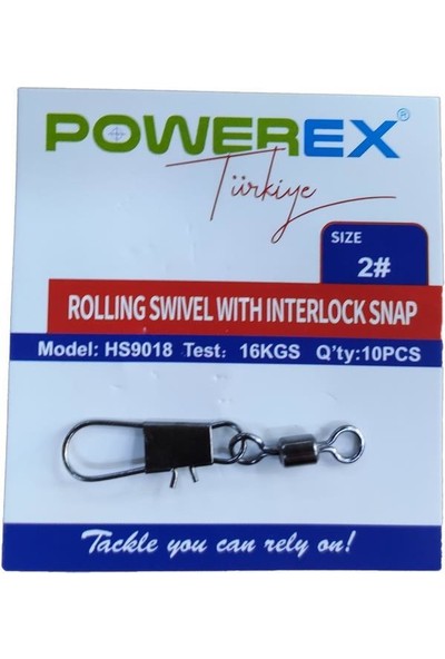 Powerex HS9018 No: 2 Klipsli Bilyeli Fırdöndü 10'lu Paketli