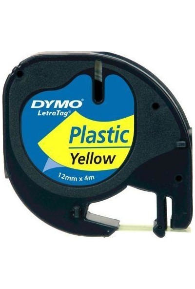 Dymo 91202 Letratag Plastik Etiket Sarı Dymo 91202 Letratag Plastik Etiket Sarı