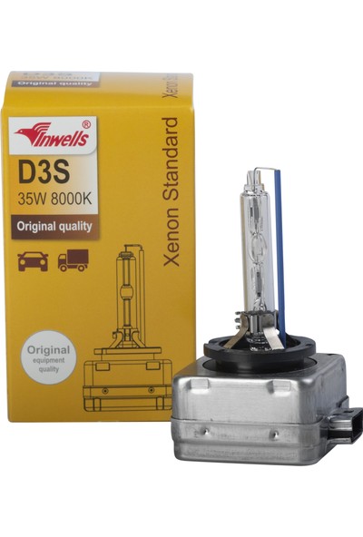 Inwells Xenon (Zenon) Ampulü D3S 8000K Deli Mavi Inwells Xenon (Zenon) Ampulü D3S 8000K Deli Mavi