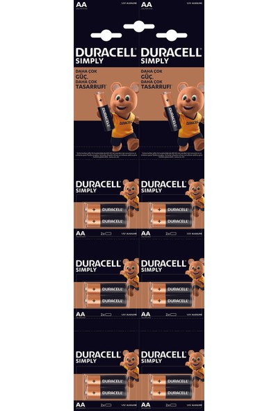Duracell Alkalin AA Kalem Pil 12'li Paket