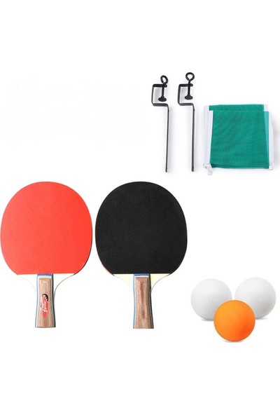 Hece Masa Tenisi Raket Seti File + Demir + 2 Raket + 4 Top Seti Hece Masa Tenisi Raket Seti File + Demir + 2 Raket + 4 Top Seti