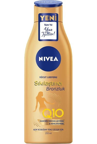 Nivea Body Q10 Sıkılaştırıcı&Bronzlaştırıcı Losyon 200 ml