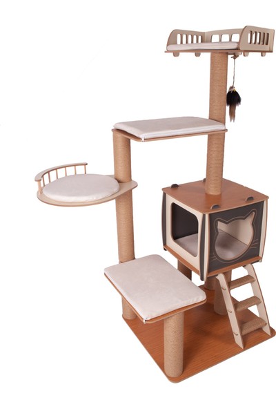 Pati Homes Xl Katlı Kedi Oyun Evi Köşk Pati Homes Xl Katlı Kedi Oyun Evi Köşk