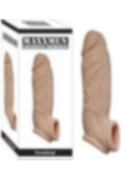 Loveshop Maxxmen 5 cm Dolgulu Realistik Uzatmalı Penis Kılıfı