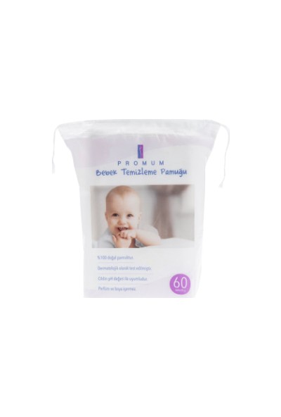 Promum Bebek Temizleme Pamuğu 6 Paket Promum Bebek Temizleme Pamuğu 6 Paket