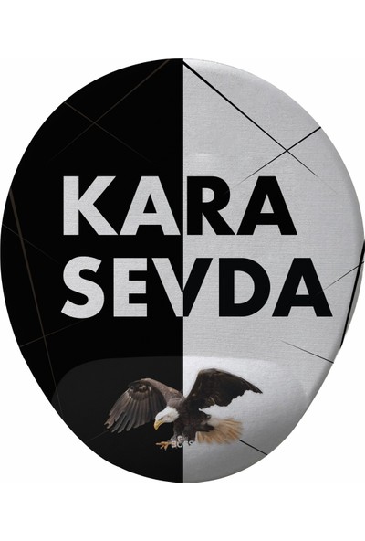 Flipped Kara Sevda Bilek Destekli Tasarım Mouse Pad