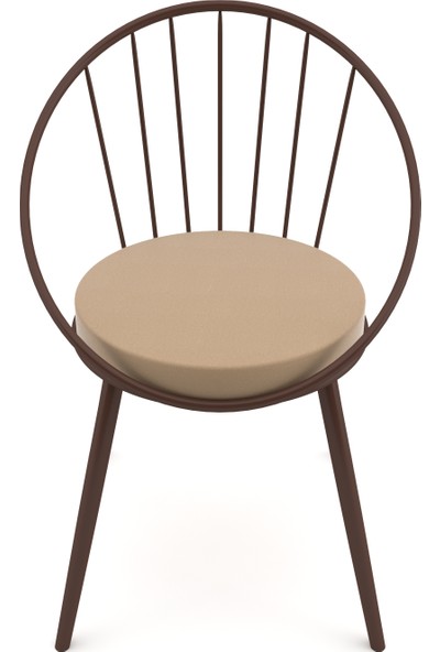 Evdemo Eylül Metal Tel Sandalye Kahverengi Evdemo Eylül Metal Tel Sandalye Kahverengi