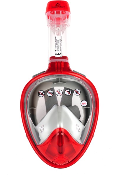 Triathlon Dalış Maskesi - Kırmızı CSF2098 Triathlon Dalış Maskesi - Kırmızı CSF2098