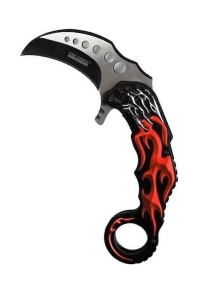 Columbia Kırmızı Kurukafa Pençe Bıçak Çakı Kamp Piknik Av Bıçağı Lüx Model
