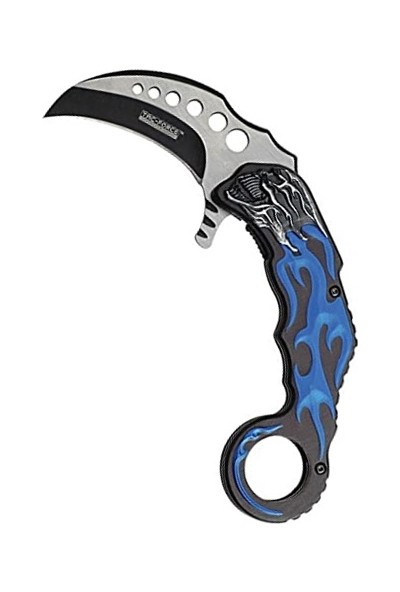 Columbia Mavi Kurukafa Pençe Bıçak Çakı Kamp Piknik Av Bıçağı Lüx Model