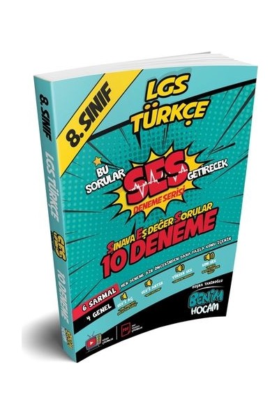 Benim Hocam Yayınları LGS 8.Sınıf Ses Getirecek Türkçe 10 Deneme - Büşra Tahiroğlu