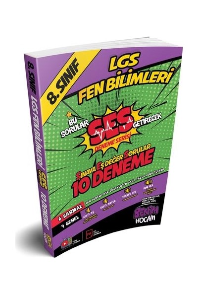 Benim Hocam Yayınları LGS 8.Sınıf Ses Getirecek Fen Bilimleri 10 Deneme - Mustafa Dinç Benim Hocam Yayınları LGS 8.Sınıf Ses Getirecek Fen Bilimleri 10 Deneme - Mustafa Dinç
